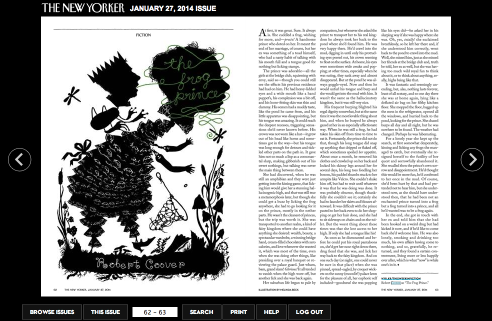 The New Yorker Web Layout | The Pubcast